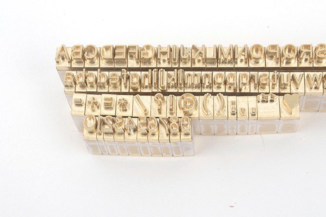 Medium Size-individual Hot Stamp (initials) Font:m-gothic, (capital ...