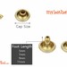 Double Sided Rivet - 6mm(diameter) 30set and Brass Metal Studs, Anti ...
