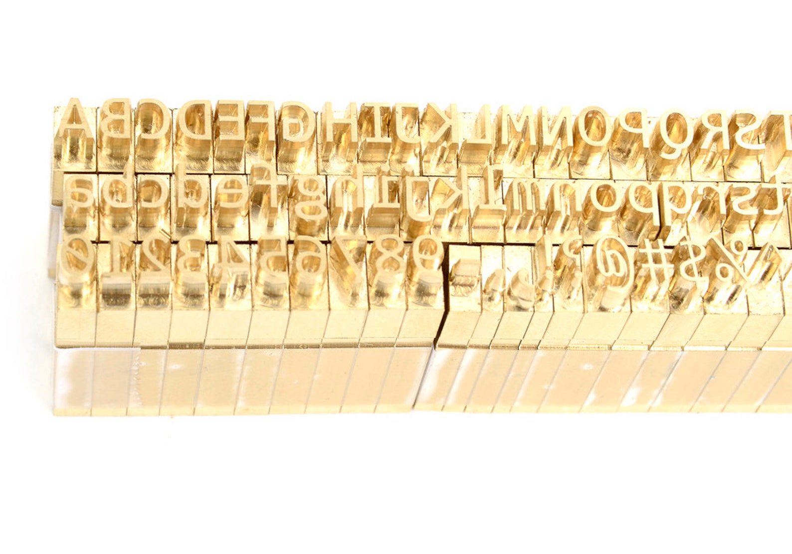 5.5mm Size-individual Hot Stamp (initials) Font:consolas, (capital ...