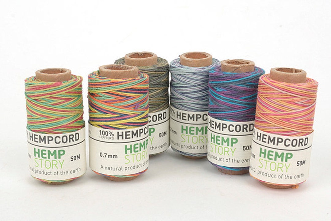 Hemp Cord - 0.7mm Mixed (waxed Twine Color) High Quality Hemp Cord ...