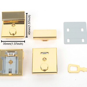 Basic Square Lock Ver.1(gold) No.14 / High Quality Key Locks / Flip ...