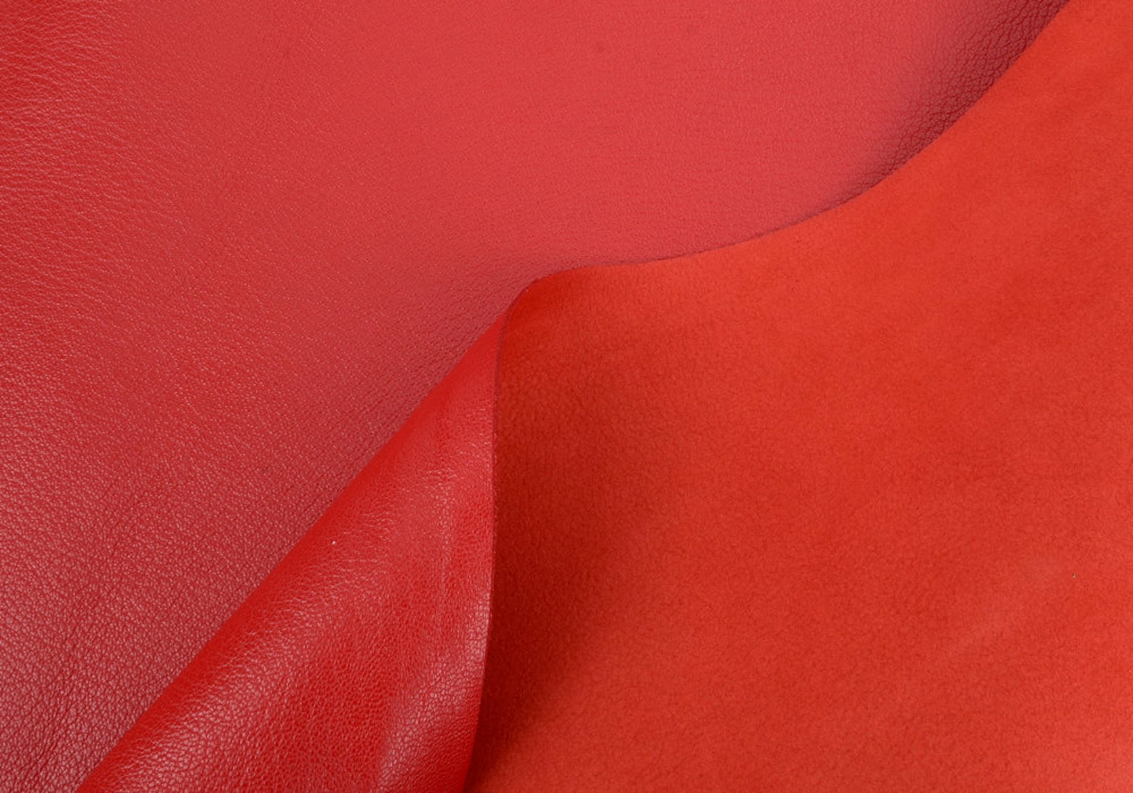 GOATSKIN Leather RED 45 sq ft Finished Goatskin Leather | Etsy