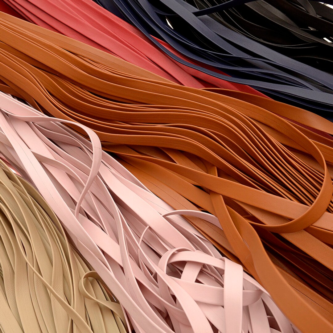 Flat Cord 12mm Genuine Leather - 1m, Leather Cord, Bracelet Items ...