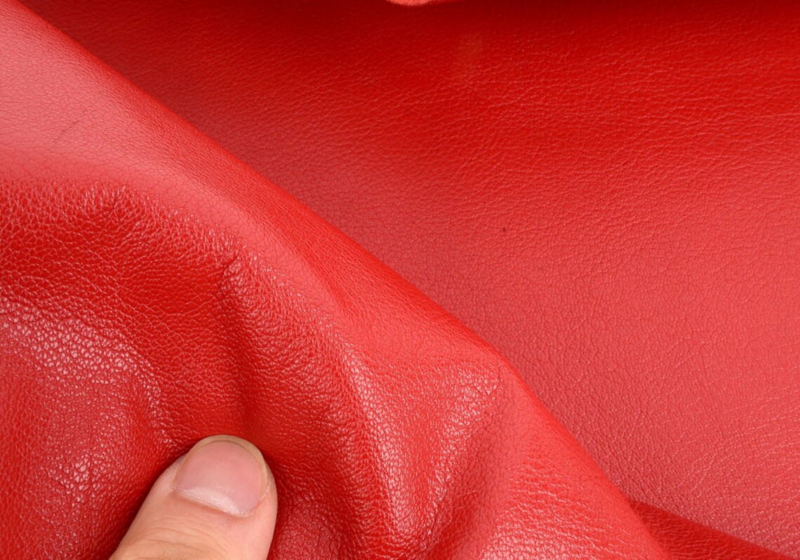Red Goatskin Leather, 4-5 Sq Ft, Soft & Pliable [RED] MLT- P0000COT - Etsy