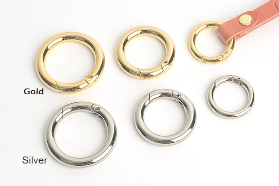 20mm~30mm (gold or Silver Plated) Gate Spring O-ring Round Push Snap ...