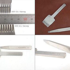3mm~4.2mm Leather Stitching Prong Chisel Set , 2/10/20prong Chisels ...