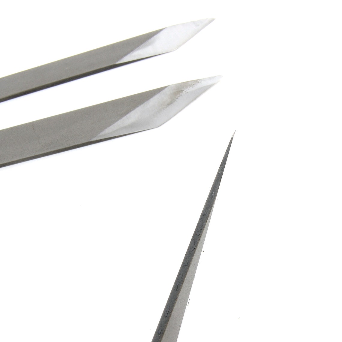 Diagonal Line Leather Knife 3 Kind of Blade Straight - Etsy