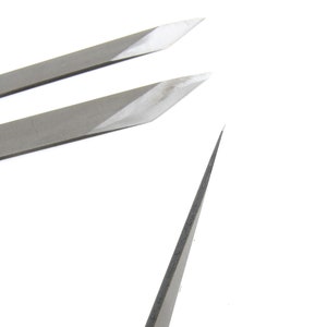 Diagonal Line Leather Knife, 3 Kind of Blade, Straight, Curved, Skiver ...