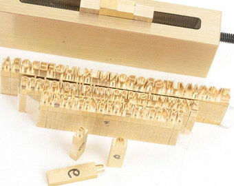 Large Size-individual Hot Stamp initials Font:m-bell, capital ...