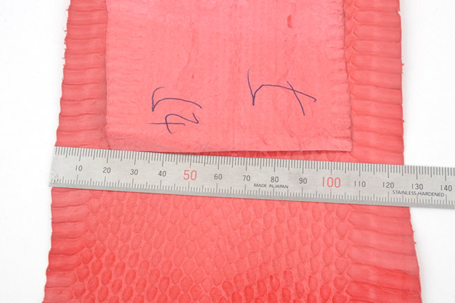 Grossy Red Water Snake Skin genuine Leather for - Etsy