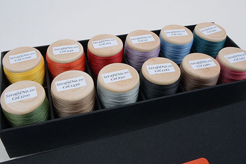 Serafil - Soft Color No.10 or 20 Threads, (12 Color Available),produced ...