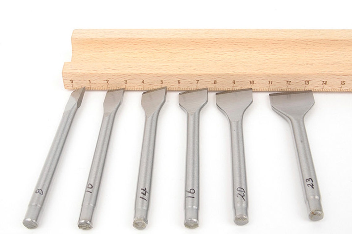 Flat Short Punch Ver.2 6 Size of Punch Cutter for Leather | Etsy