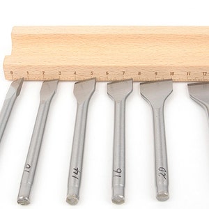 Flat Short Punch Ver.2, 6 Size of Punch, Cutter for Leather Crafts, DIY ...