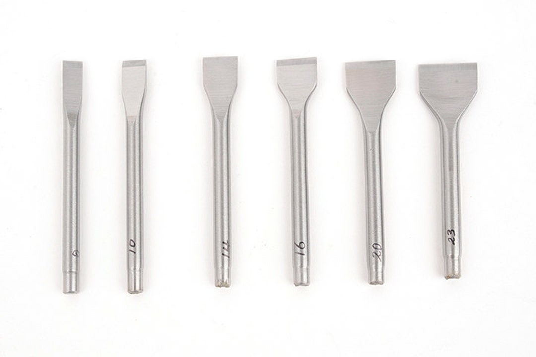 Flat Short Punch Ver.2, 6 Size of Punch, Cutter for Leather Crafts, DIY ...