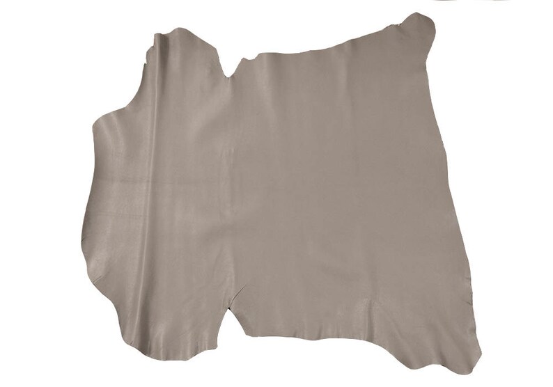 GOATSKIN Leather milky Cocoa 45 Sq Ft Finished Goatskin - Etsy