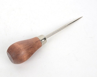 Wood Awl Needle Leather Tool-felting Needle-bradawl-wooden | Etsy