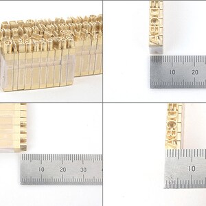 Medium Size-individual Hot Stamp (initials) Font:m-gothic, (capital ...