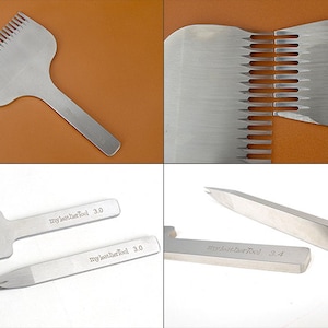 3mm~4.2mm Leather Stitching Prong Chisel Set , 2/10/20prong Chisels ...