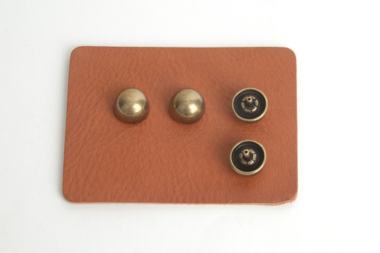 Round Rivet for Bag Bottom Ver.1 4ea 1set With Cap Brass / - Etsy