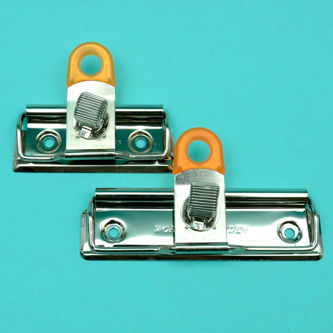 Smart Wire Lever Book Binder: Leather Craft Tool With Orange Handle - Etsy