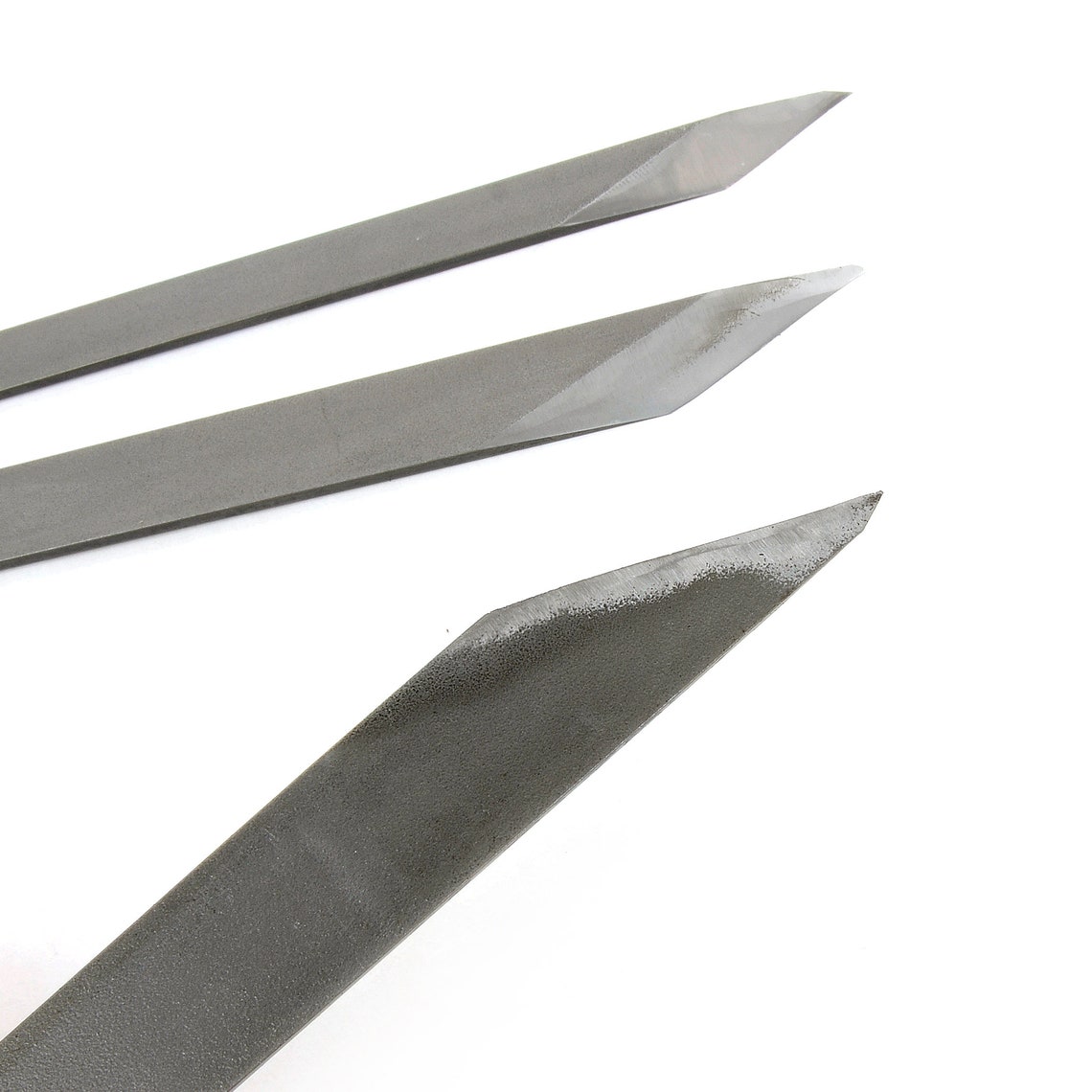 Diagonal Line Leather Knife 3 Kind of Blade Straight - Etsy