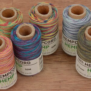Hemp Cord - 0.7mm Mixed (waxed Twine Color) High Quality Hemp Cord ...