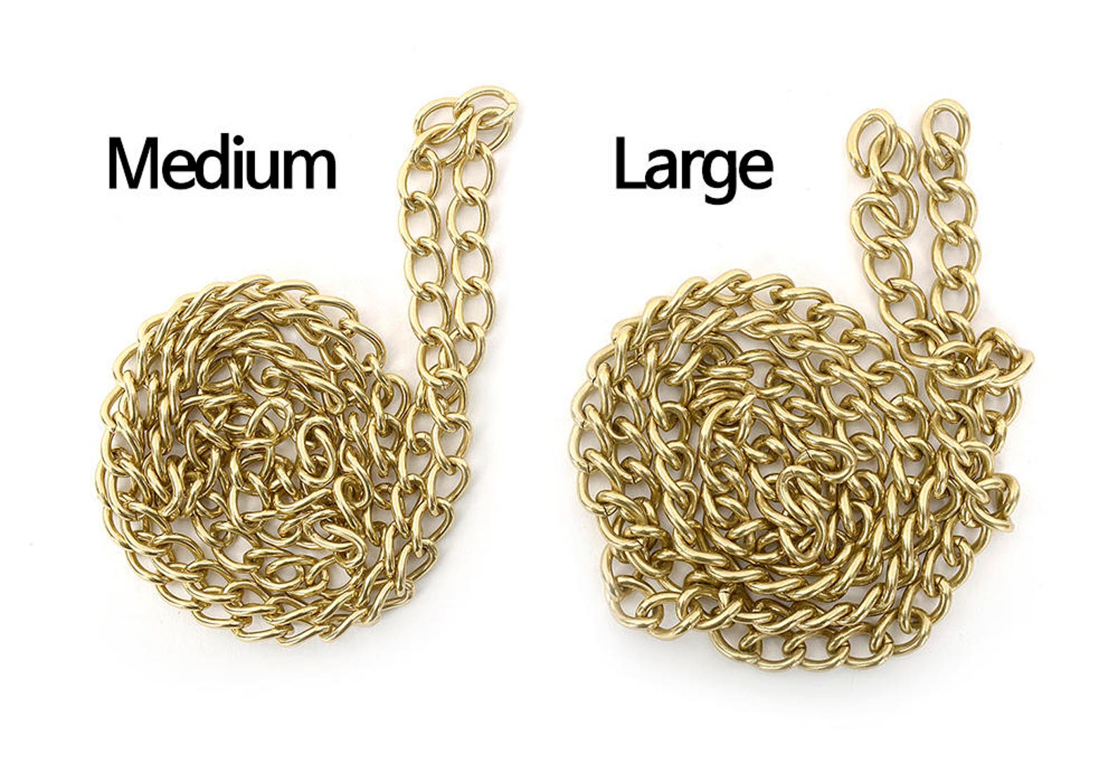 High Quality Leather Chain Solid Brass verOnly Chain | Etsy