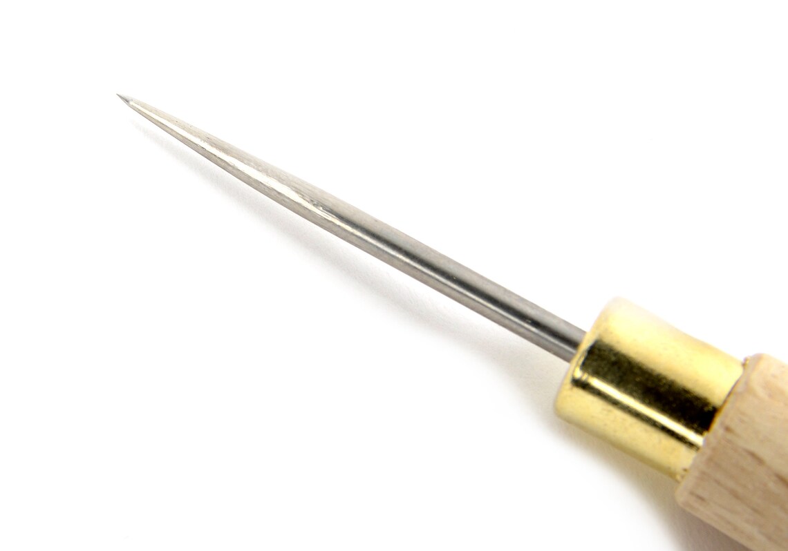 Wood Awl Needle Leather Tool-felting Needle-bradawl-wooden | Etsy