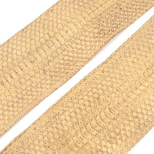 Matte Natural - Water Snake Skin (genuine Leather) for Bookbinding ...
