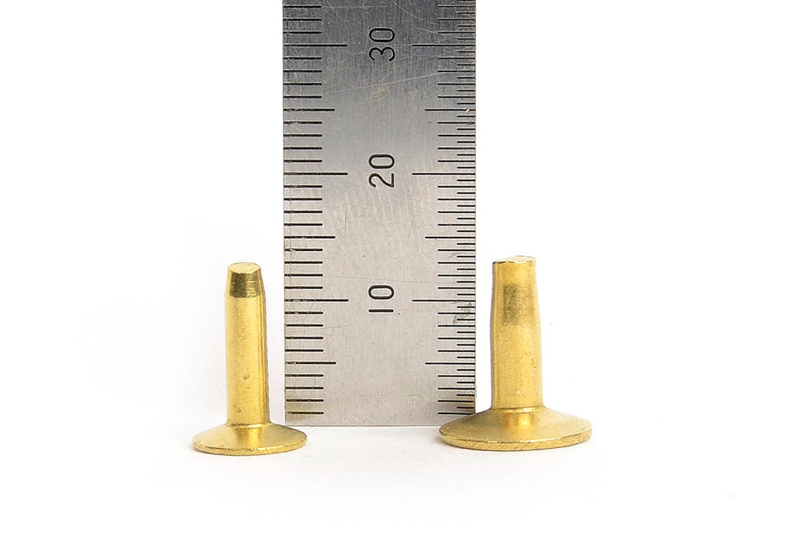 High Quality Brass Rivets & Burrs Rivets 9mm/12mm Leather - Etsy