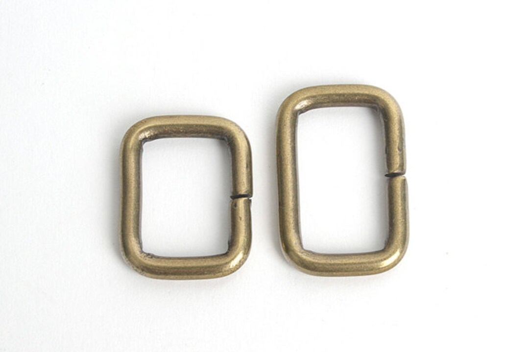 20/25mm Square Ring / Antique Finish, A Set of 2ea, Leather Craft Tools ...