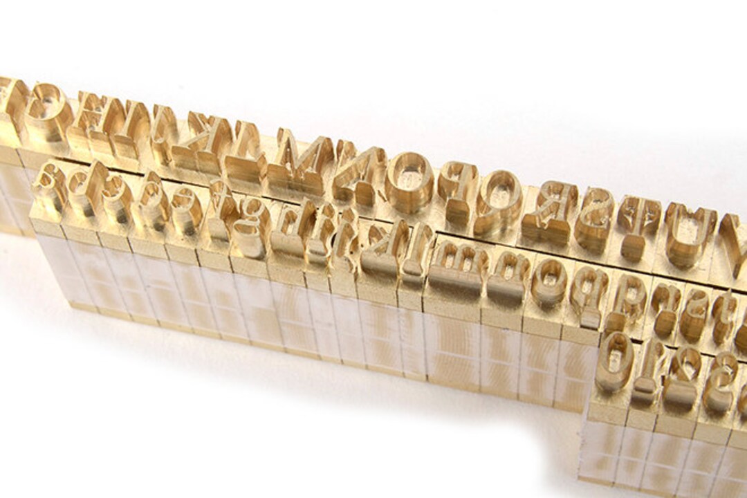 Small Size-individual Hot Stamp (initials) Font:m-an, (capital ...