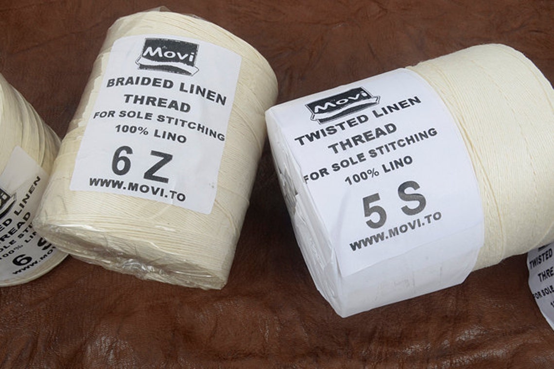 Twisted Linen Thread 100% Linen-2 Kins of Twisted Leahter - Etsy