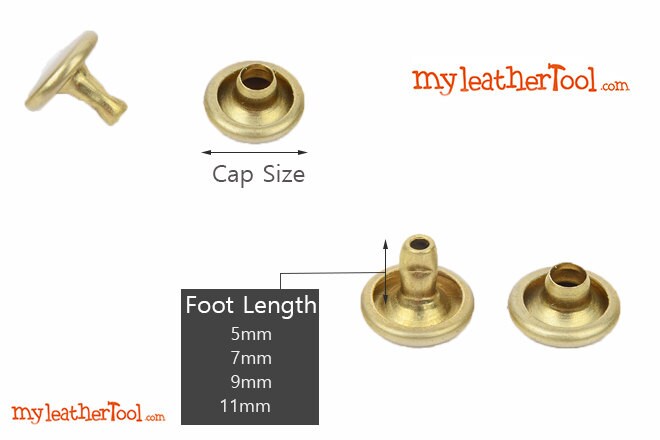 Circular Dome Rivet Ver.1 8/10mmthe Diameter of the Circle - Etsy