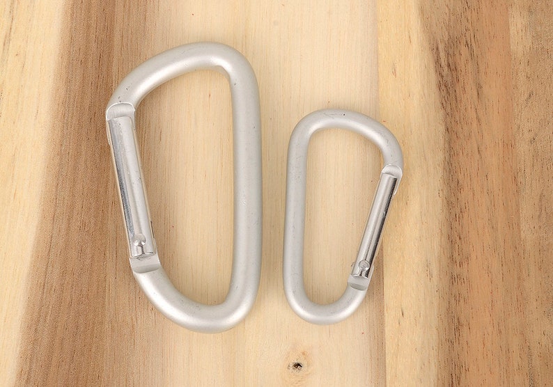 Carabiner Gate Spring-ring Round Push Snap Hooks nickel - Etsy
