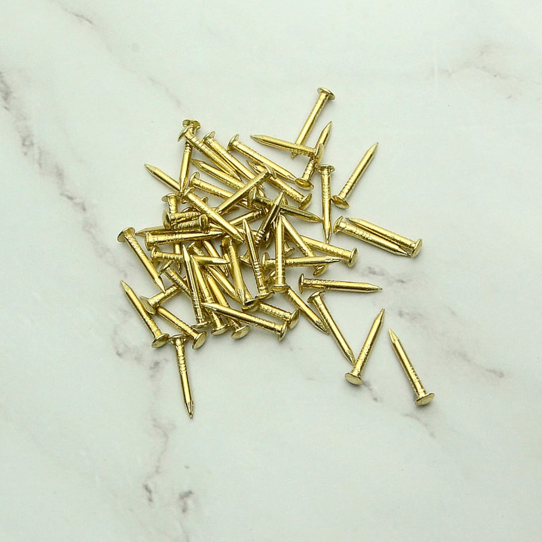 50pcs or 500pcs Solid Brass Tack Nails, MLT-P0000DFK - Etsy
