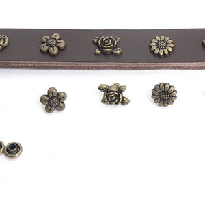 High Quality Spring Flower Rivet and Metal Studs 10ea , Anti Rust ...