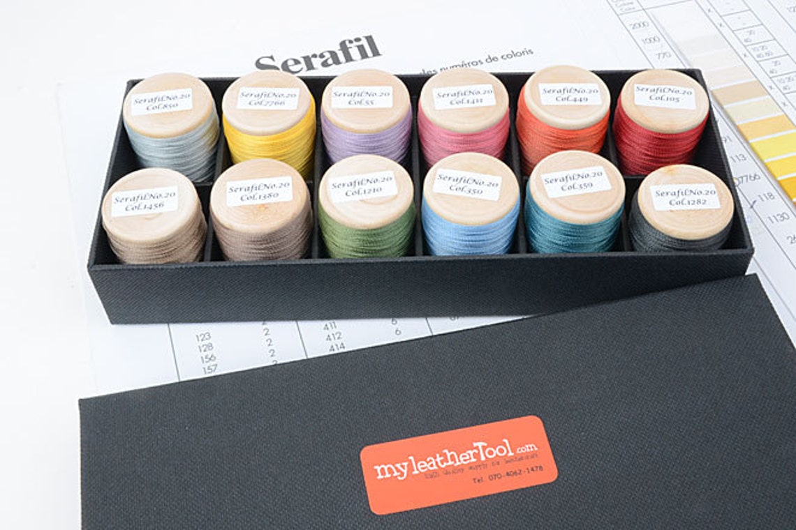 Serafil - Soft Color No.10 or 20 Threads, (12 Color Available),produced ...