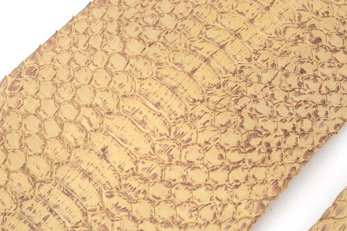 Matte Natural Water Snake Skin genuine Leather for - Etsy
