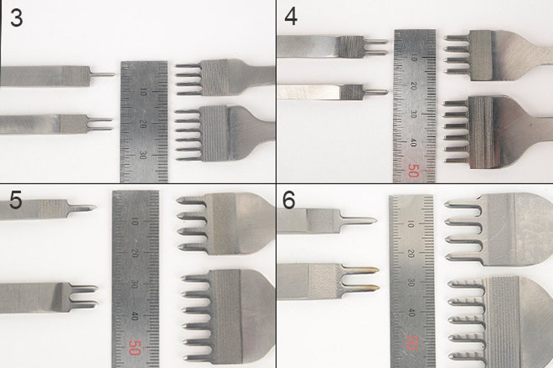 Diamond Stitching Chisels 3mm6mm Leather Stitching Prong - Etsy