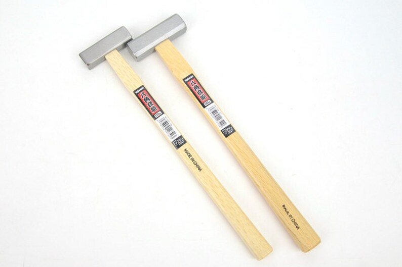 Leather craft tool wooden handle Octagonal Iron hammer.Leather | Etsy