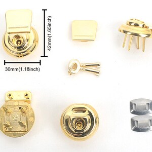Slim Round Lock Ver.5 No.8-2 / Flip Locks for Bags,purse Flip Locks ...