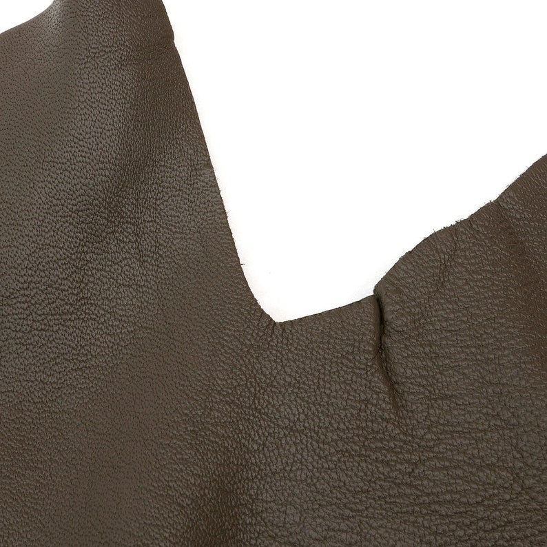 GOATSKIN Leather dark Taupe 45 Sq Ft Finished Goatskin - Etsy