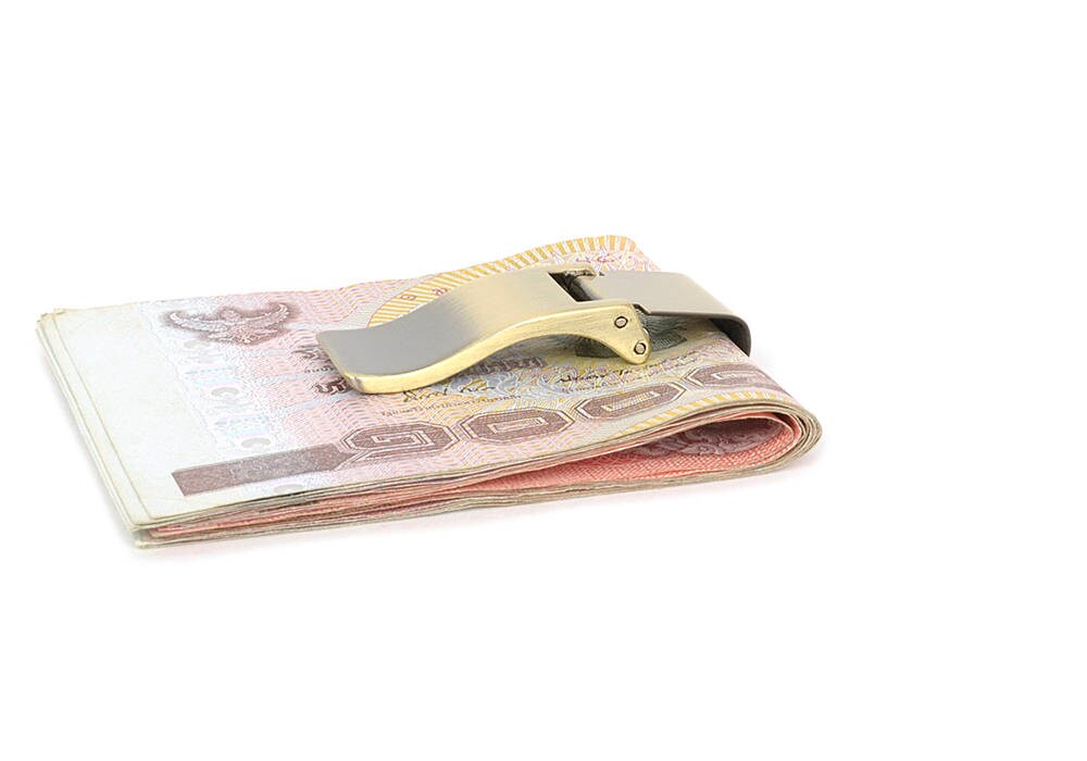 Simple Money Clip(flat) Ver.3 / Accessory for Clip Wallet / 63mm / DIY ...