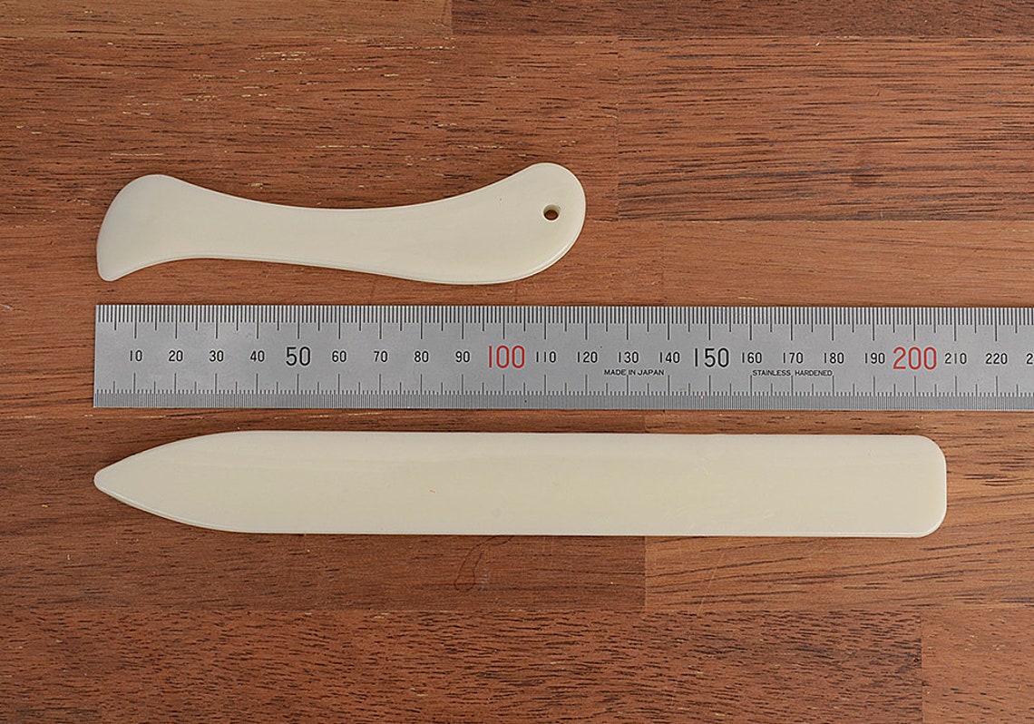 Plastic Bone Folder Set Ver.2, Leather Craft Tool, Edge Burnisher MLT ...