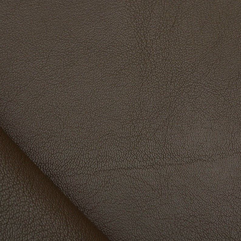 GOATSKIN Leather dark Taupe 45 Sq Ft Finished Goatskin - Etsy