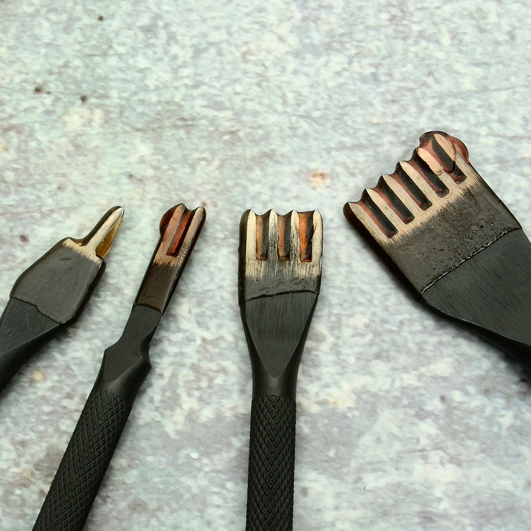 Seiwa Pro Euro Diamond Stitching Chisels, Leather Stitching Prong Chisel Set, Chisels-leather ...