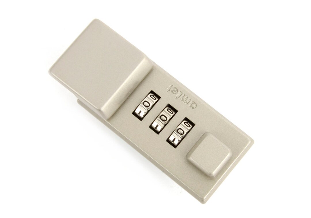 Swiss AMIET Combination Lock: Silver Matte Zinc Alloy Bag Clasp (26mm X ...