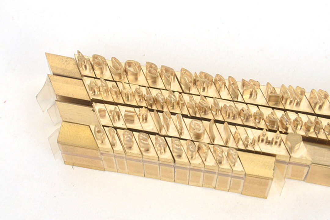 Medium Size-individual Hot Stamp (initials) Font:m-handwritten ...