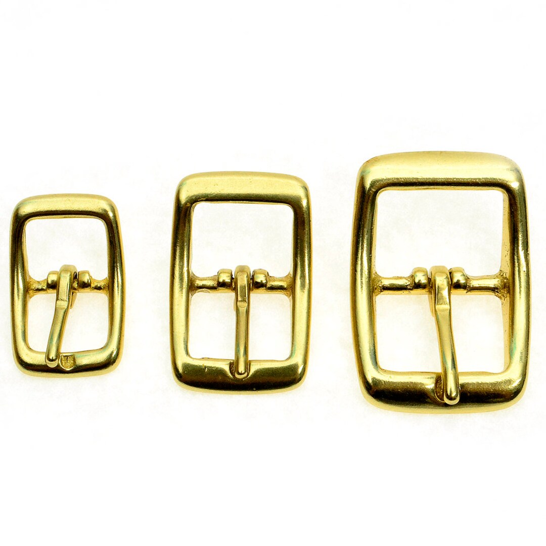 Solid Brass Round Buckle: Belt Straps, Bag Making (15~25mm) - Etsy